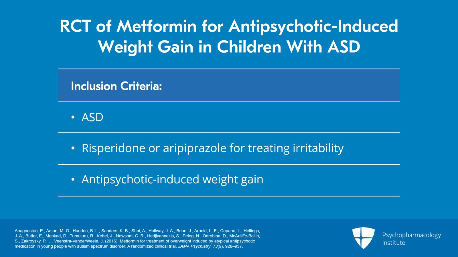 Psychopharmacology Institute